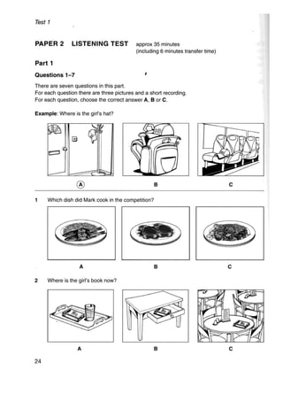 24.08.21 cambridge pet (examination papers for school 1) - reading ...