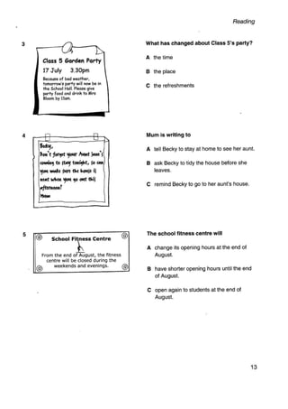 24.08.21 cambridge pet (examination papers for school 1) - reading ...