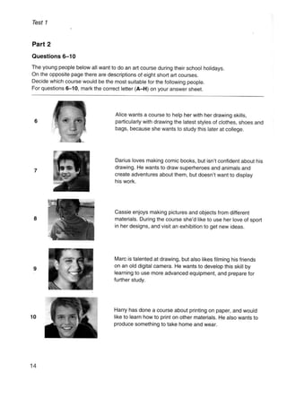 24.08.21 cambridge pet (examination papers for school 1) - reading ...