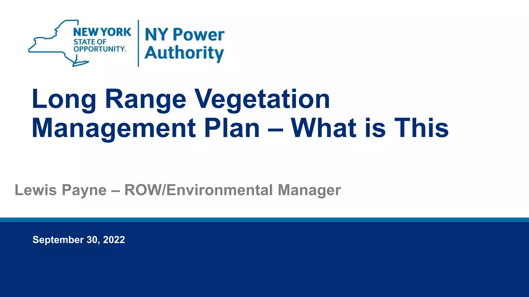 Long Range Vegetation Management Plan – What is it | PPTX | Landscaping ...