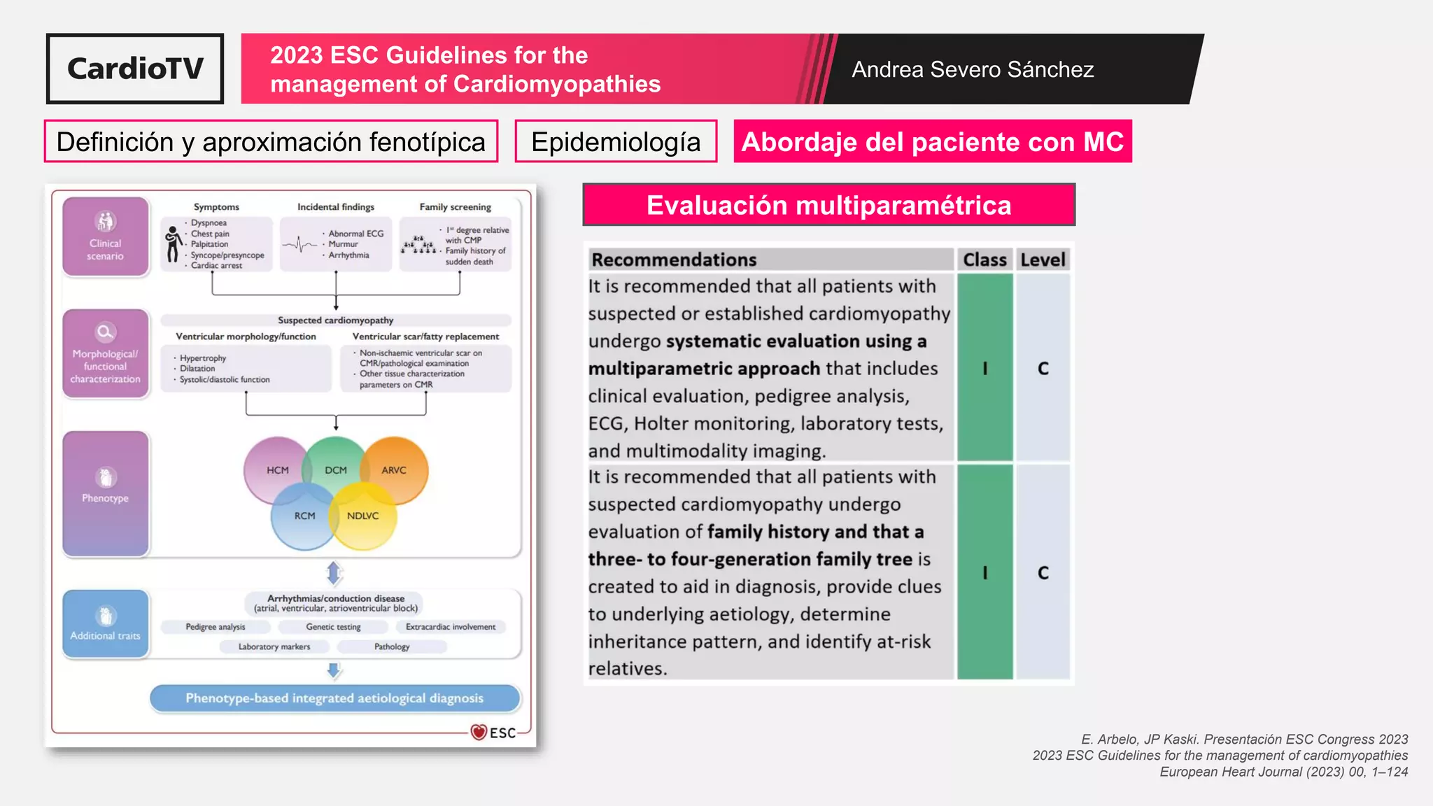 2023 ESC Guidelines for the management of Cardiomyopathies (I) | PDF