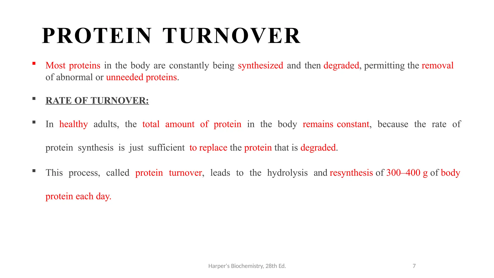 DPT - Biochemistry & Genetics - II (Metabolism of Proteins) Digestion ...