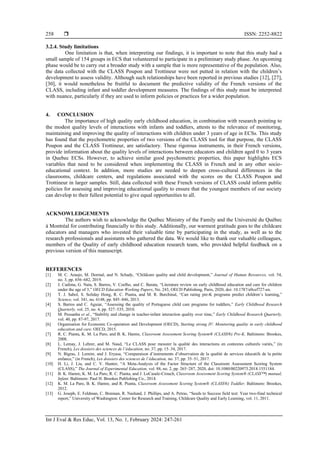 Validation of the French version of the classroom assessment scoring ...