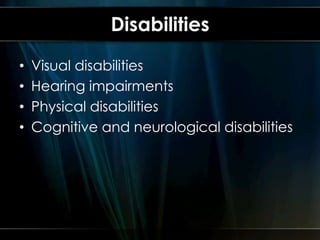 accessibility | PPTX | Web Design and HTML | Internet