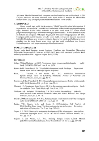 Uji Kemampuan Rancangan Sistem Kemudi, Transmisi, dan Pengereman pada ...