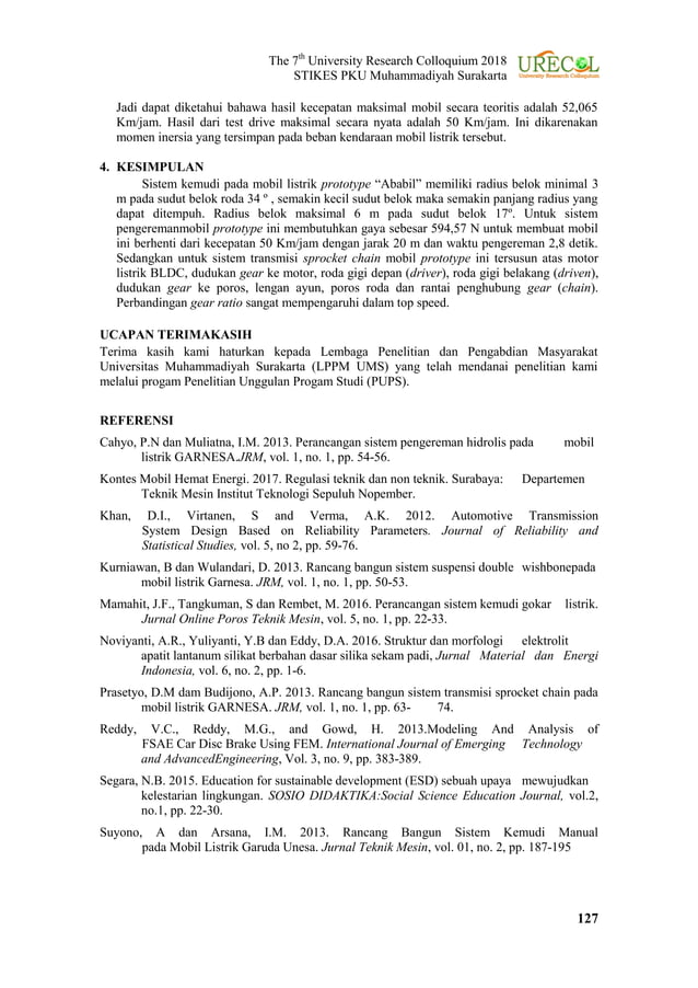 Uji Kemampuan Rancangan Sistem Kemudi, Transmisi, dan Pengereman pada ...