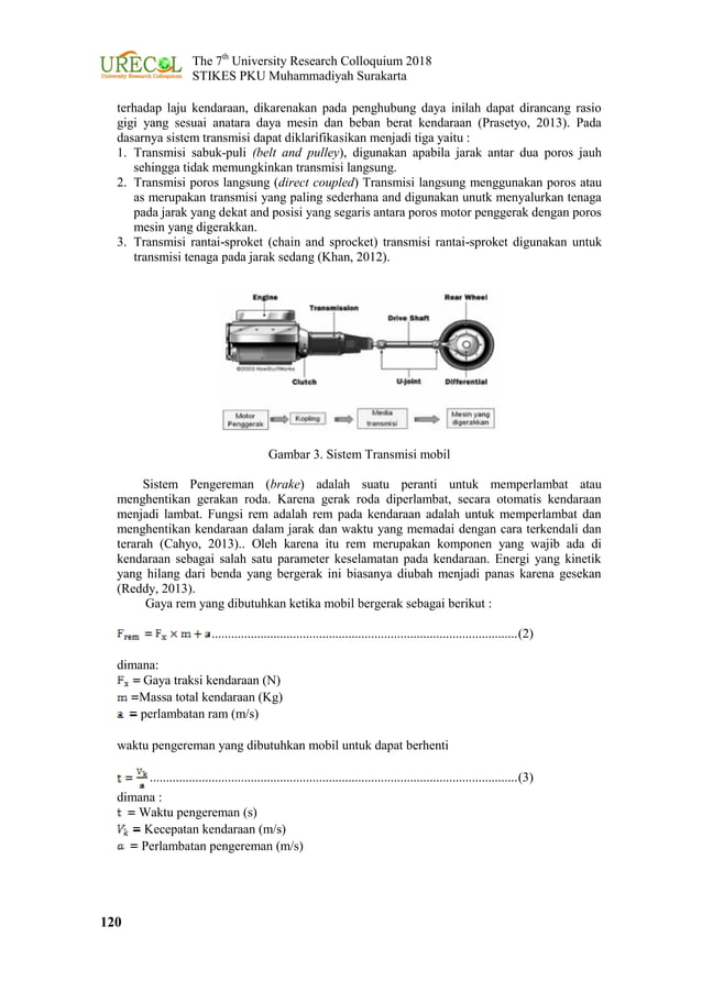 Uji Kemampuan Rancangan Sistem Kemudi, Transmisi, dan Pengereman pada ...