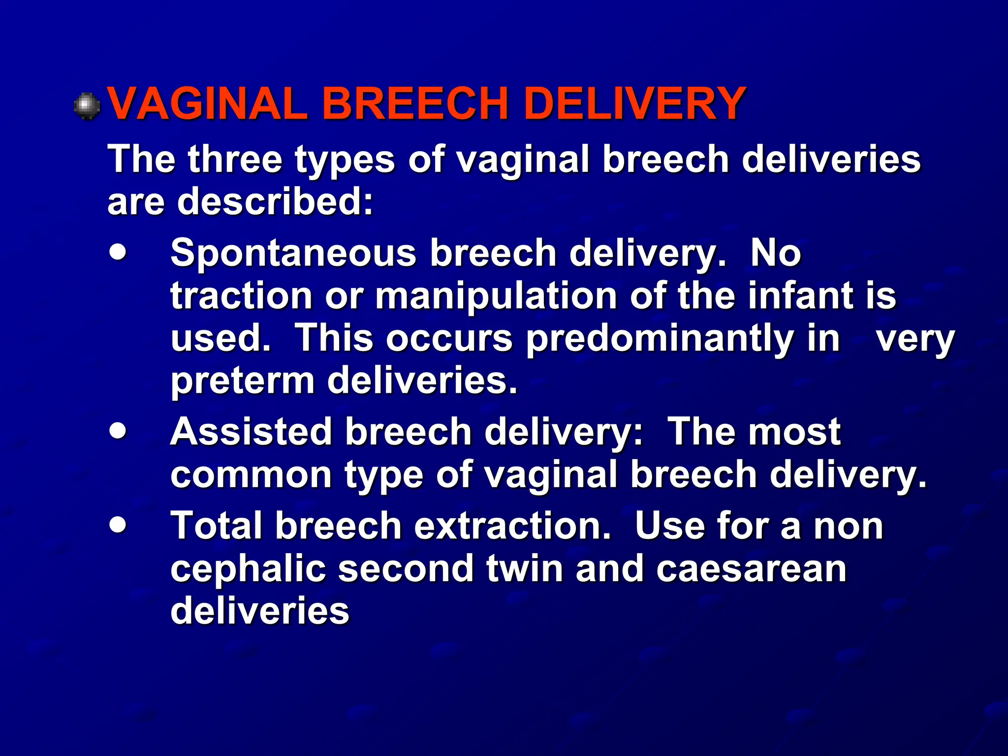 24-breech.ppt breech presentation mechanism | PPT