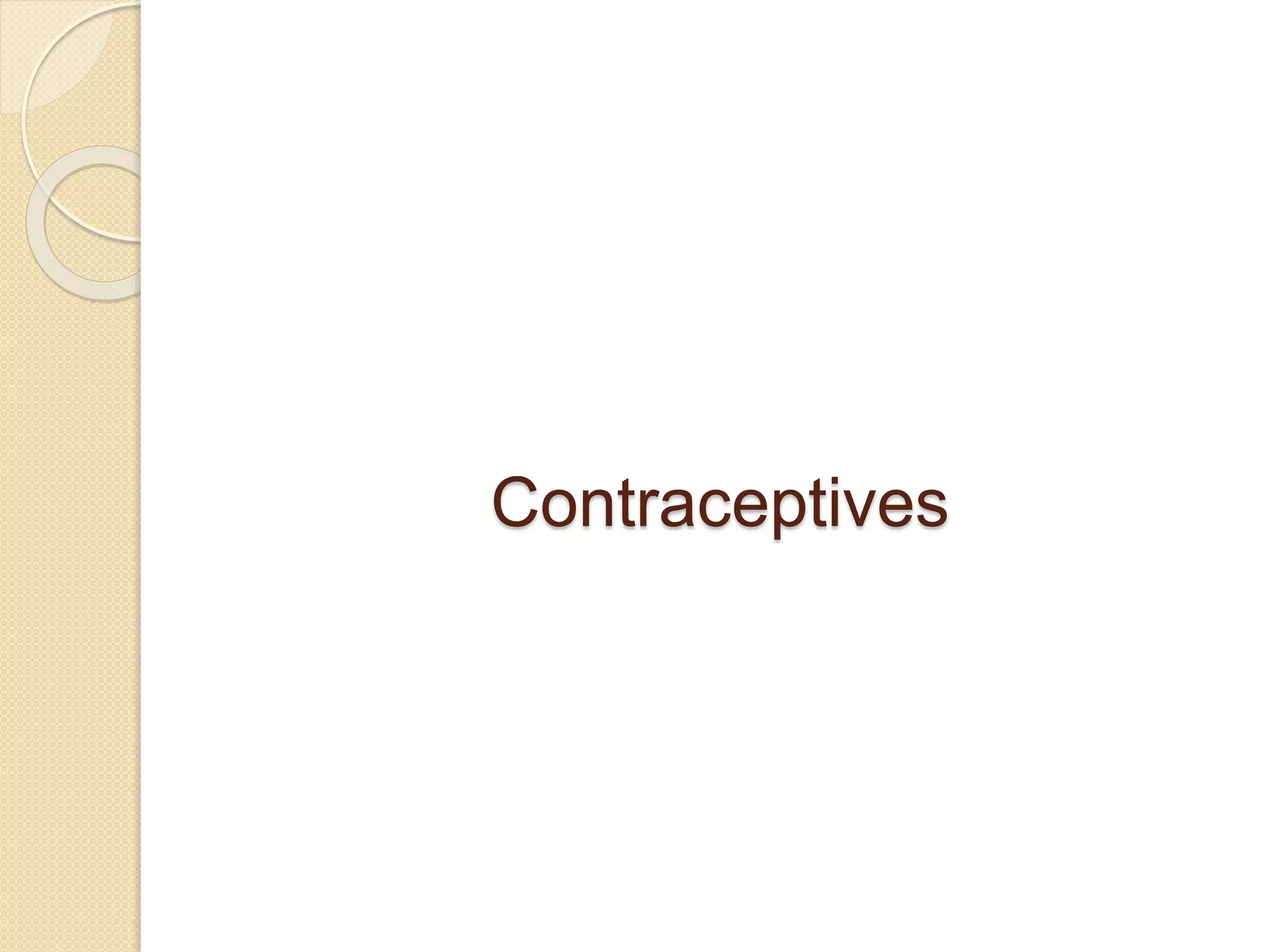 Contraceptives | PPT