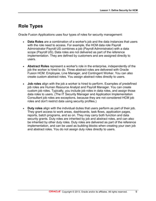 24 define security for hcm | PDF