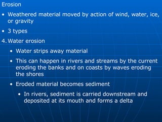 2.4 External Forces Shaping the Earth | PPT