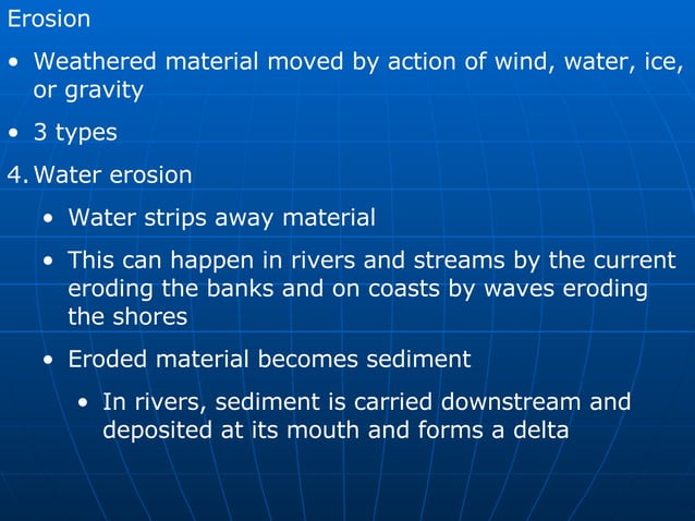 2.4 External Forces Shaping the Earth | PPT | Geology | Science