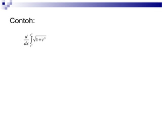 Powerpoint Kalkulus Tentang Integral tentu beserta contoh dan soal soal ...