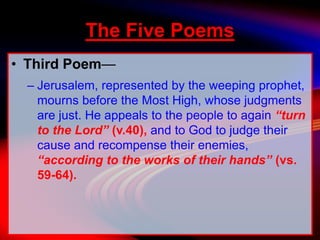 Jeremiah:The Weeping Prophet | PPT