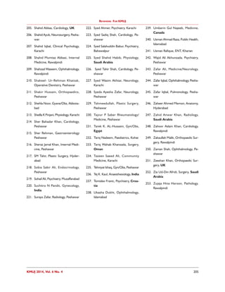 KMUJ 2014 reviewers, No. 133 | PDF | Pregnancy | Reproductive Health