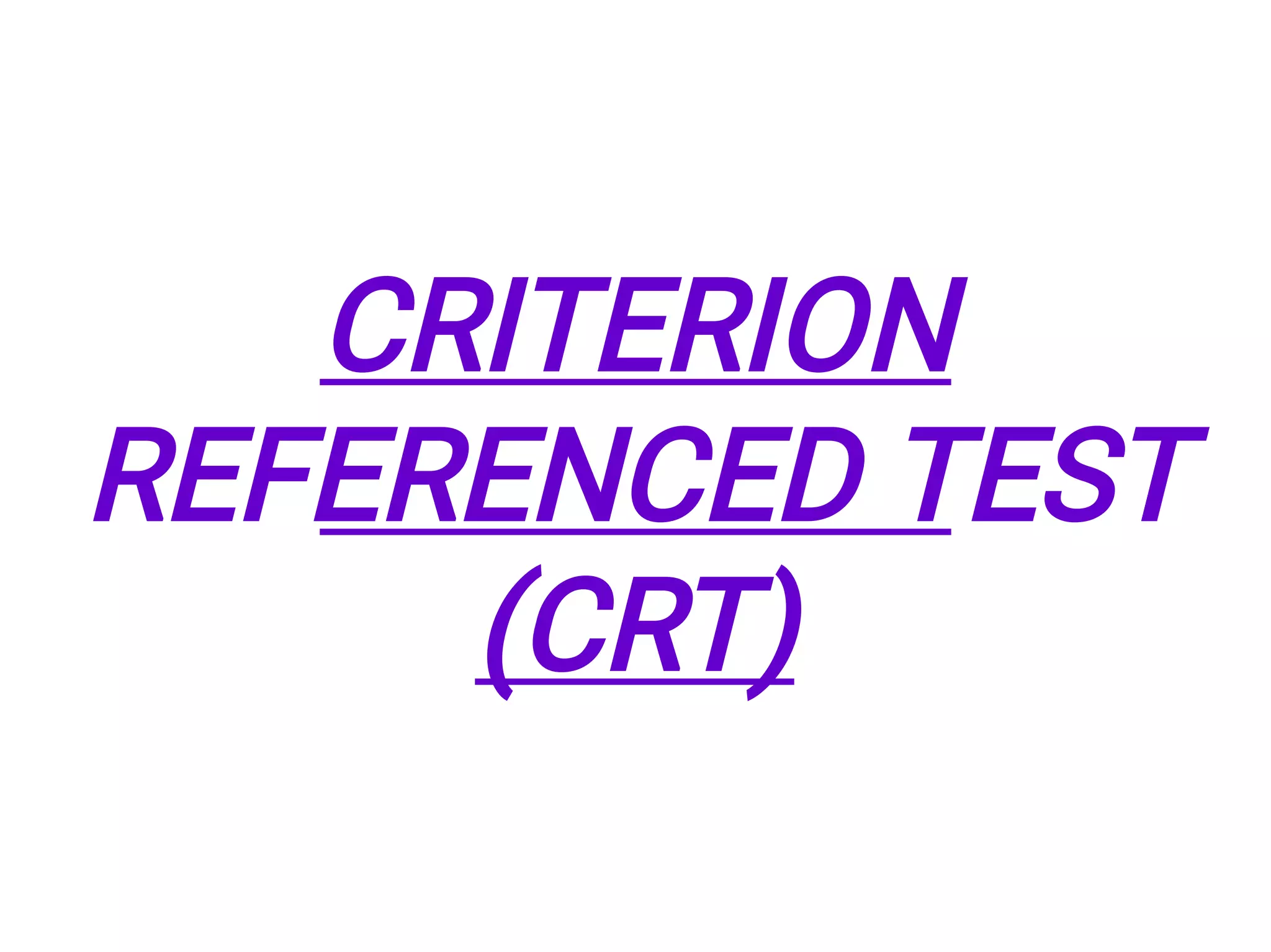 Norm Referenced and Criterion Referenced | PDF