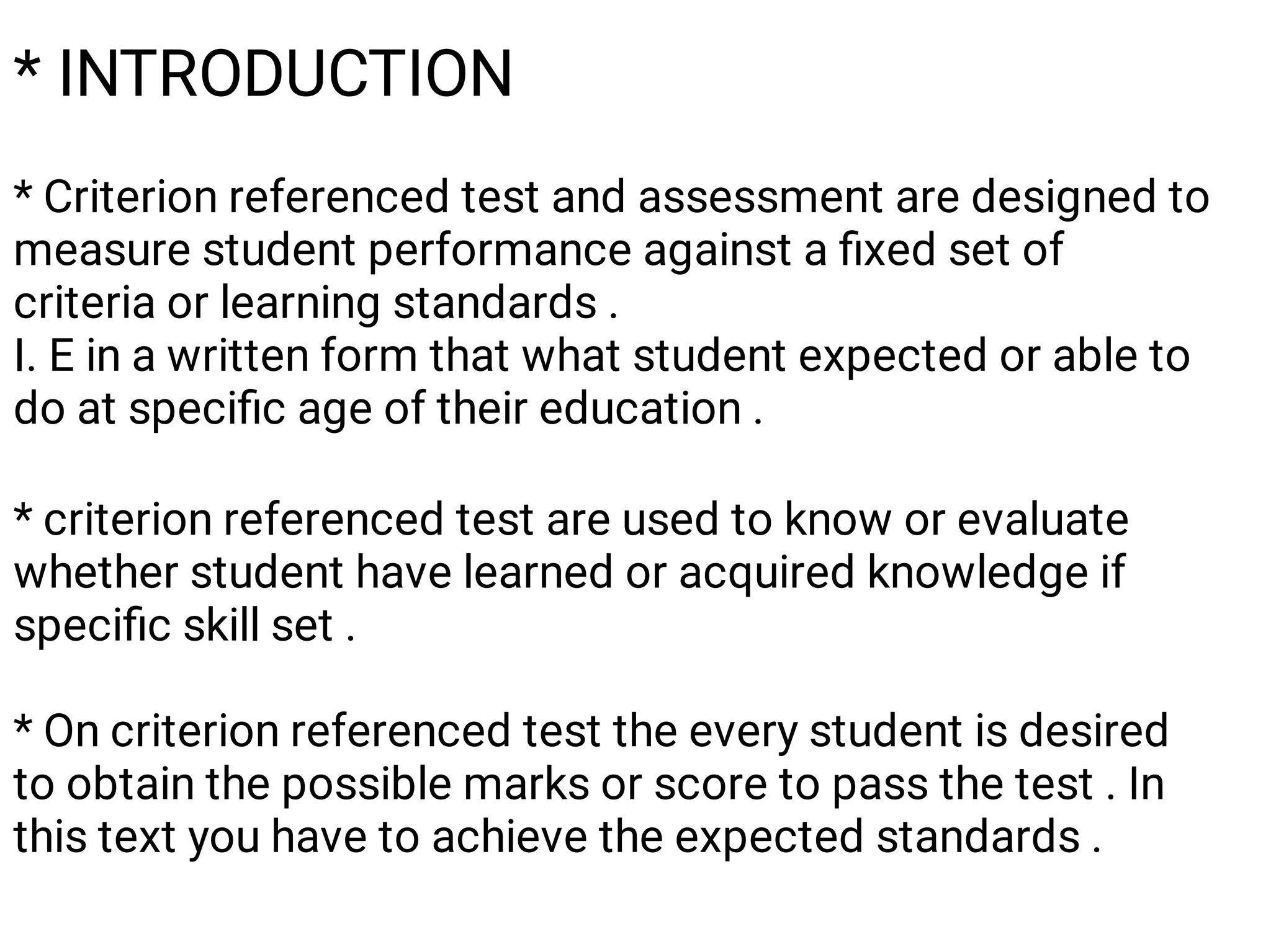 Norm Referenced and Criterion Referenced | PDF
