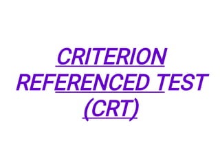 Norm Referenced and Criterion Referenced | PDF