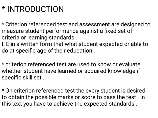Norm Referenced and Criterion Referenced | PDF