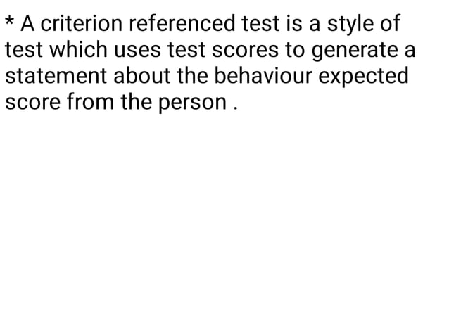 Norm Referenced and Criterion Referenced | PDF