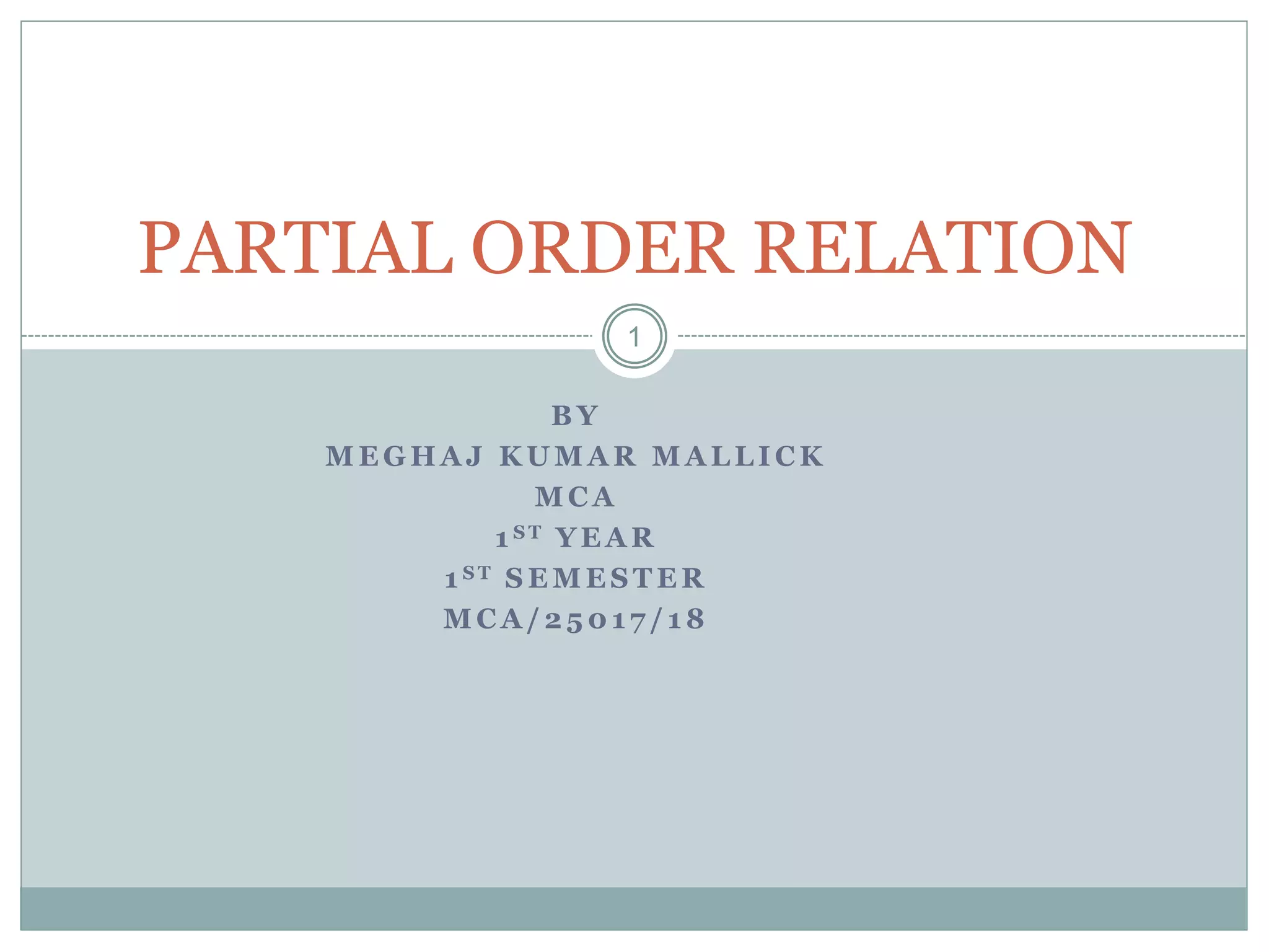 Partial-Orderings in Discrete Mathematics | PPT