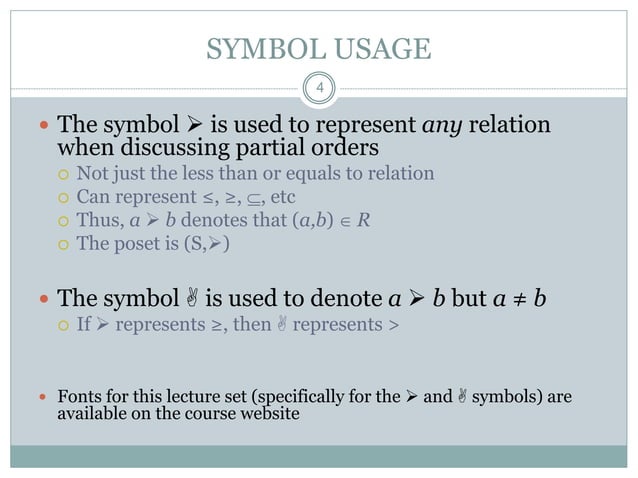 Partial-Orderings in Discrete Mathematics | PPT | Physics | Science