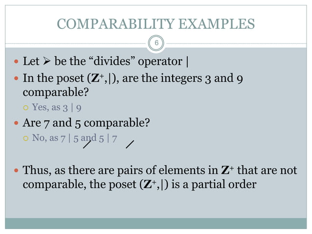 Partial-Orderings in Discrete Mathematics | PPT | Physics | Science