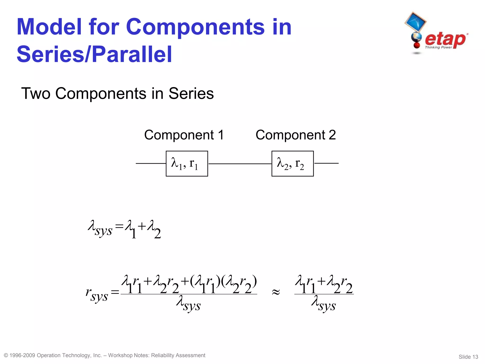 ETAP - reliability assesment | PDF