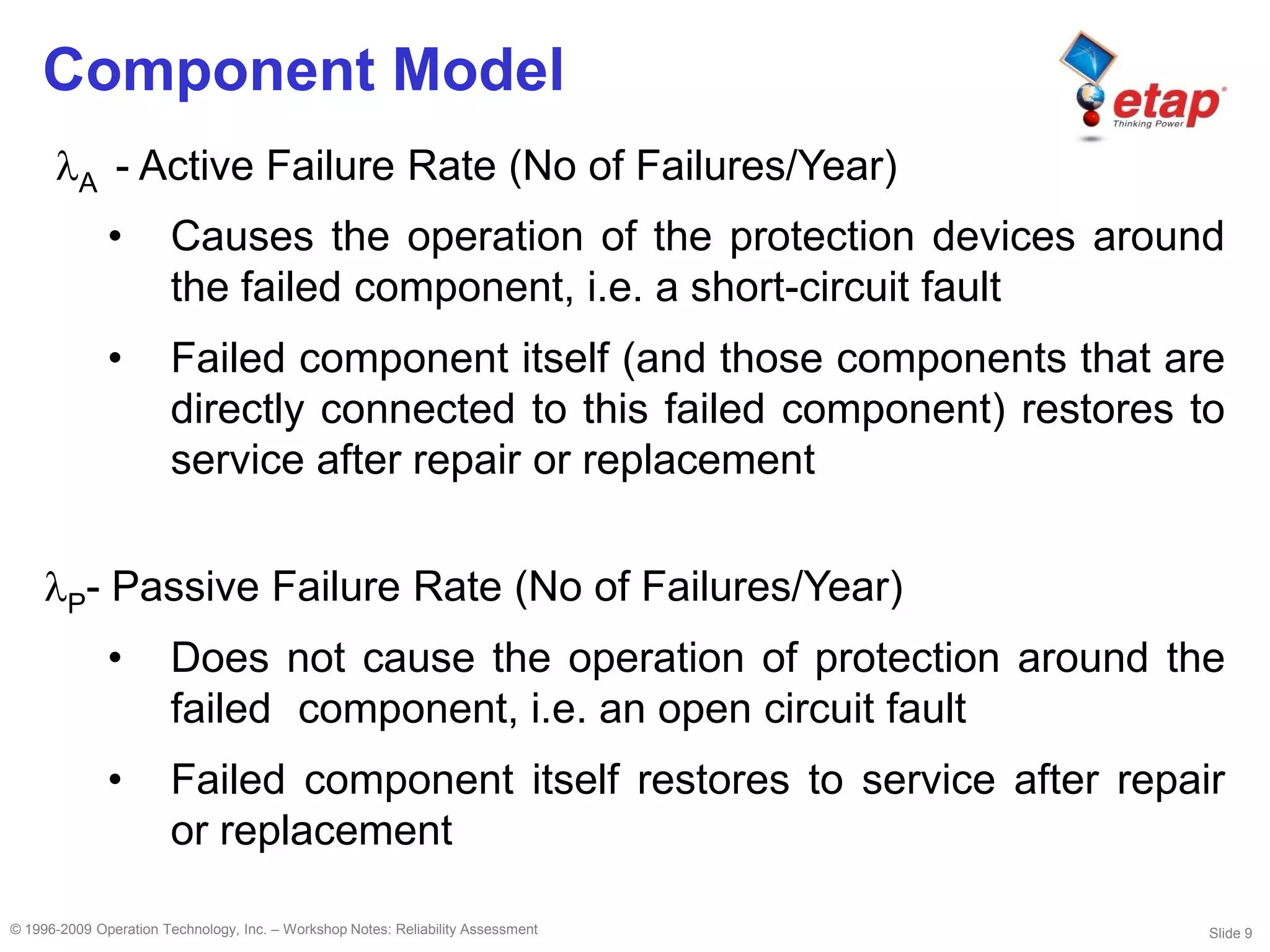 ETAP - reliability assesment | PDF