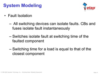 ETAP - reliability assesment | PDF