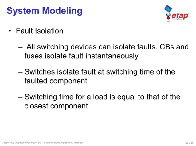 ETAP - reliability assesment | PDF | Civil Engineering Industry ...