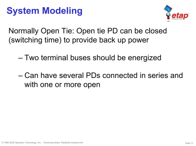 ETAP - reliability assesment | PDF | Civil Engineering Industry ...
