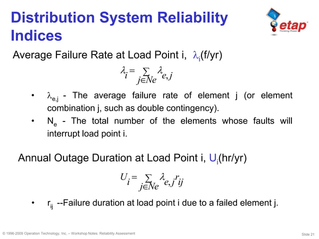 ETAP - reliability assesment | PDF | Civil Engineering Industry ...