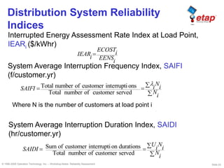 ETAP - reliability assesment | PDF