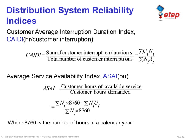ETAP - reliability assesment | PDF | Civil Engineering Industry ...