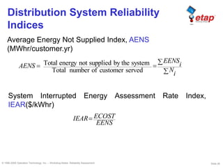 ETAP - reliability assesment | PDF