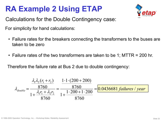ETAP - reliability assesment | PDF | Civil Engineering Industry ...
