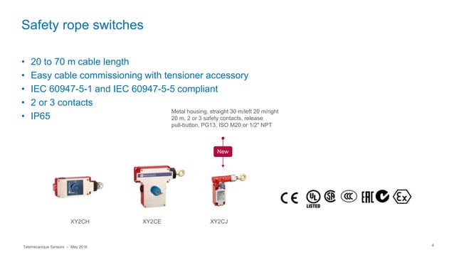 Telemecanique Sensors Briefing - Safety Rope Switches | PPT