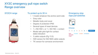 Telemecanique Sensors Briefing - Safety Rope Switches | PDF