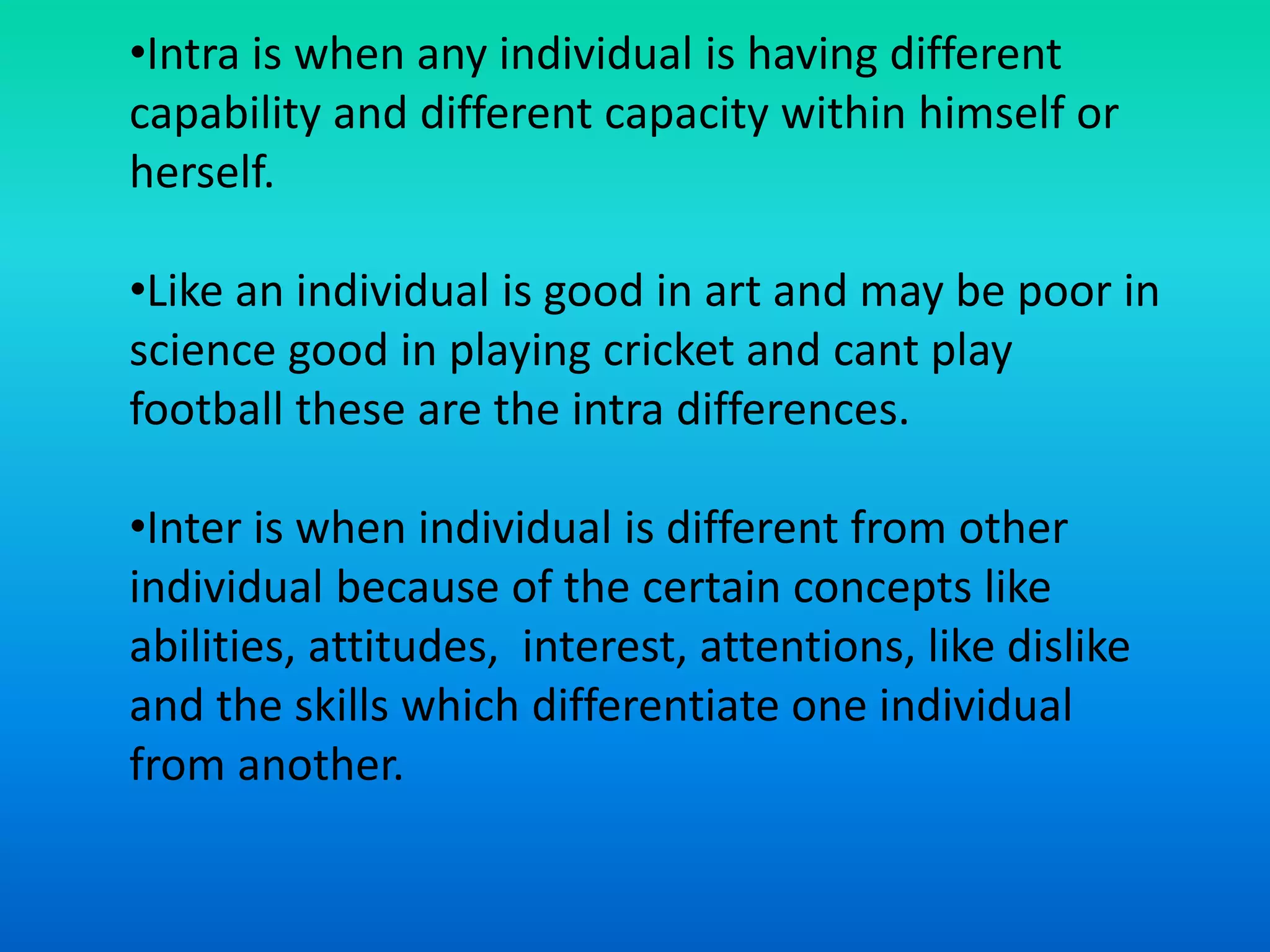 Individual Differences | PPTX