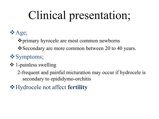 Scrotal Swelling and differential diagnosis | PPT | Reproductive Health | Diseases and Conditions