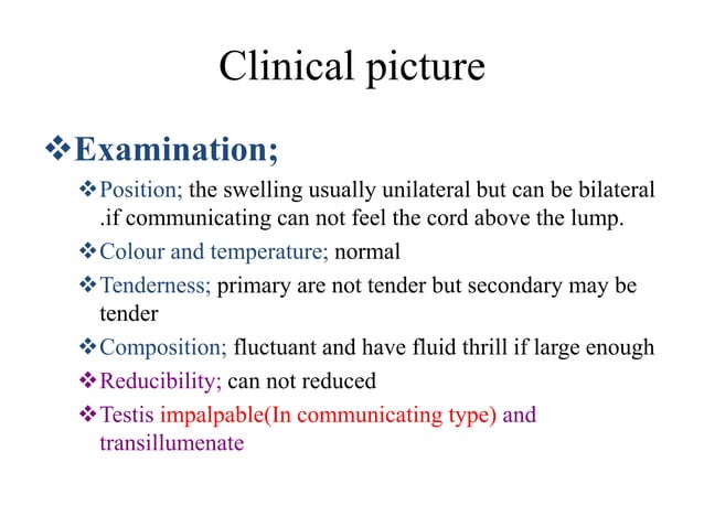 Scrotal Swelling and differential diagnosis | PPT | Reproductive Health | Diseases and Conditions