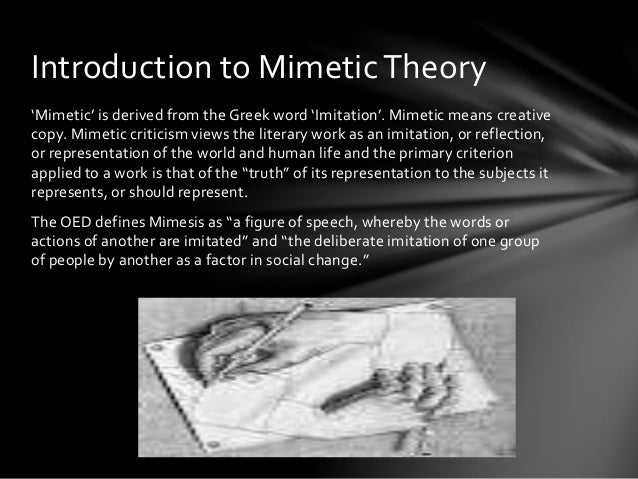Introduction to Mimetic Theory and Pragmatic Theory