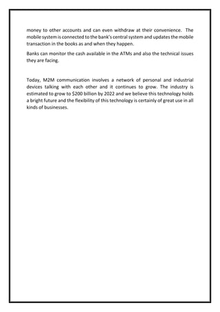 Top 5 Applications of Machine 2 Machine Technology | Sysfore | PDF