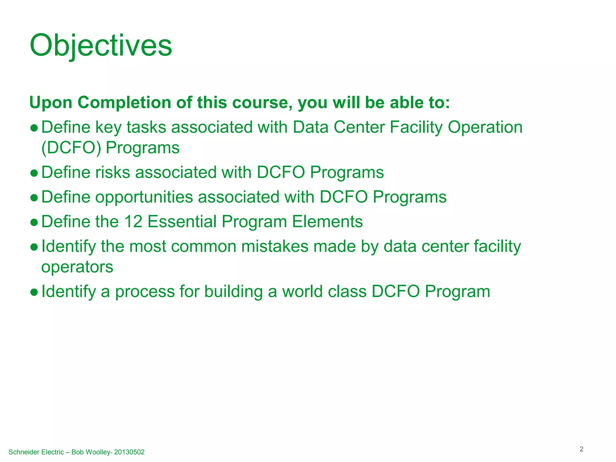 Essential elements of data center operations | PPTX