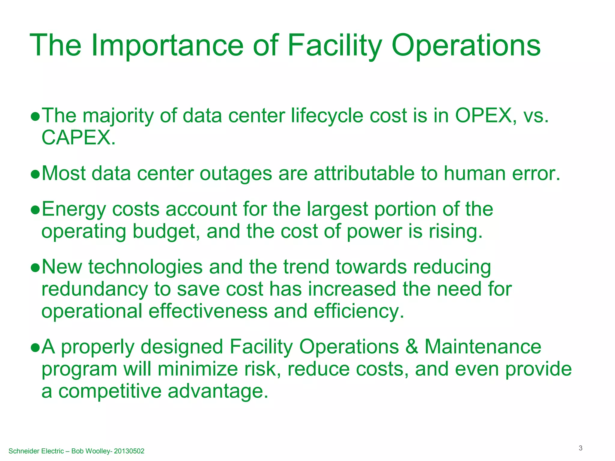 Essential elements of data center operations | PPTX