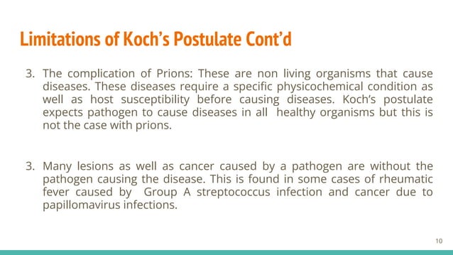 KOCH'S POSTULATE: an extensive over view.pptx | Infectious Diseases ...