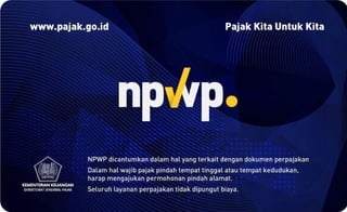 Npwp contoh dokumen baik sekali contoh npwp | PDF