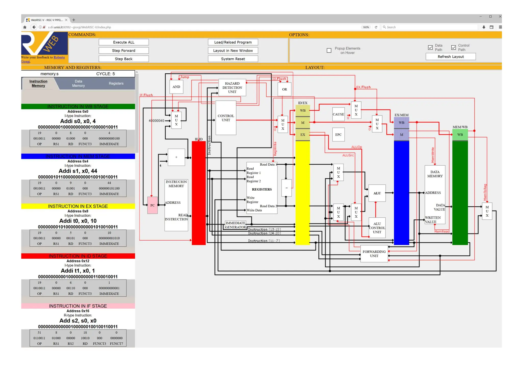 WebRISC-V A web-based educational simulator for visualising RISC-V ...