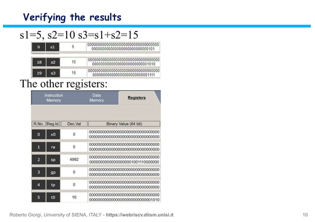 WebRISC-V A web-based educational simulator for visualising RISC-V pipeline content at runtime | PDF